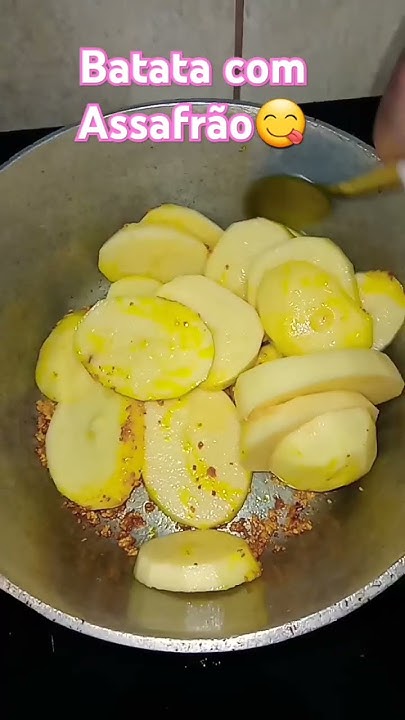 Batata Com Assafrão Receitas Viral Comidacaseira Youtube