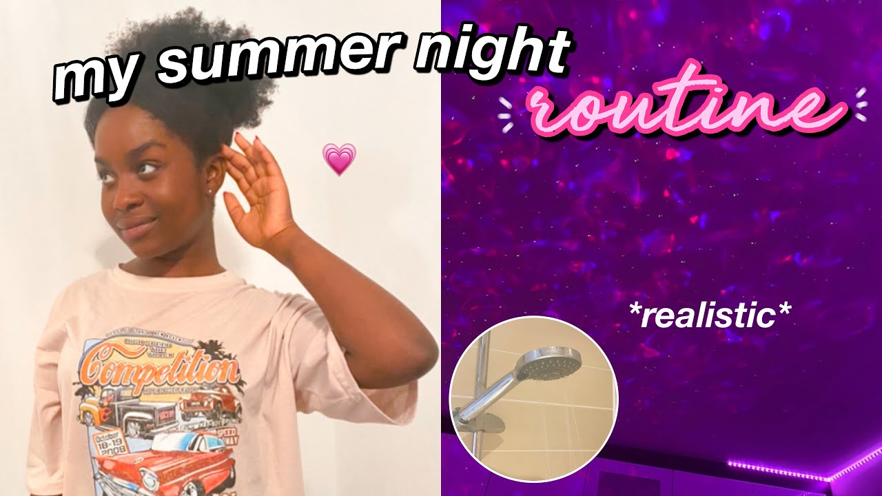 my *realistic* summer night routine - YouTube