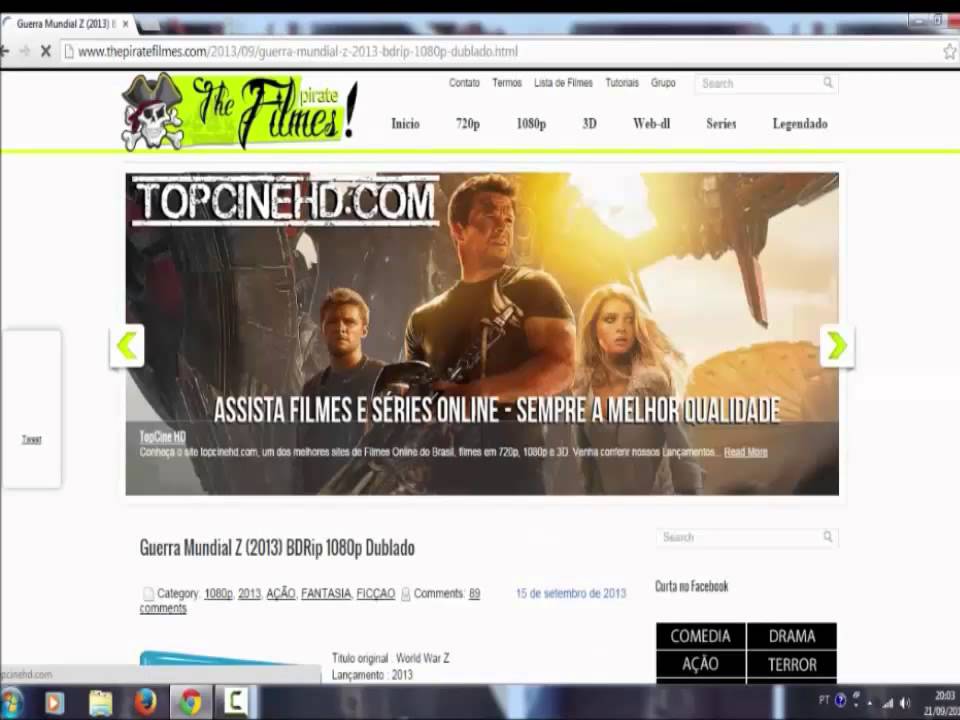 Como baixar filme pelo utorrent com site the pirate filmes - YouTube