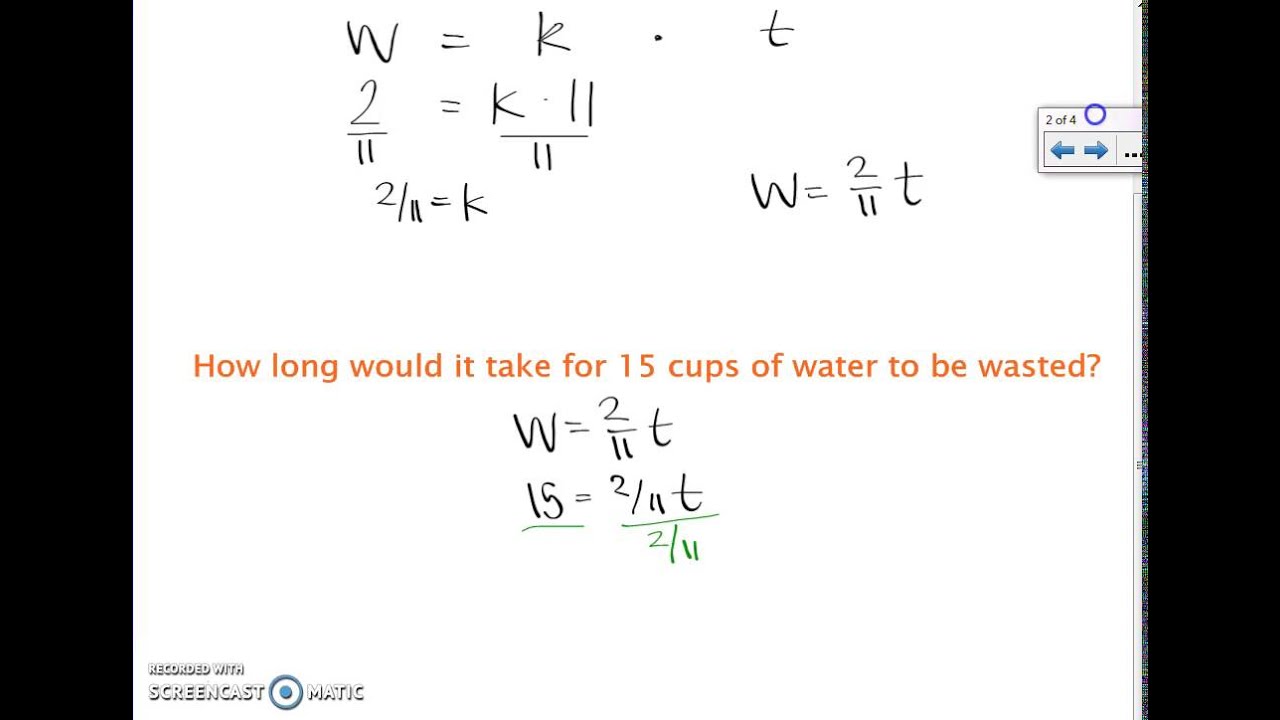 Algebra II - 9-5: Variation Functions - YouTube