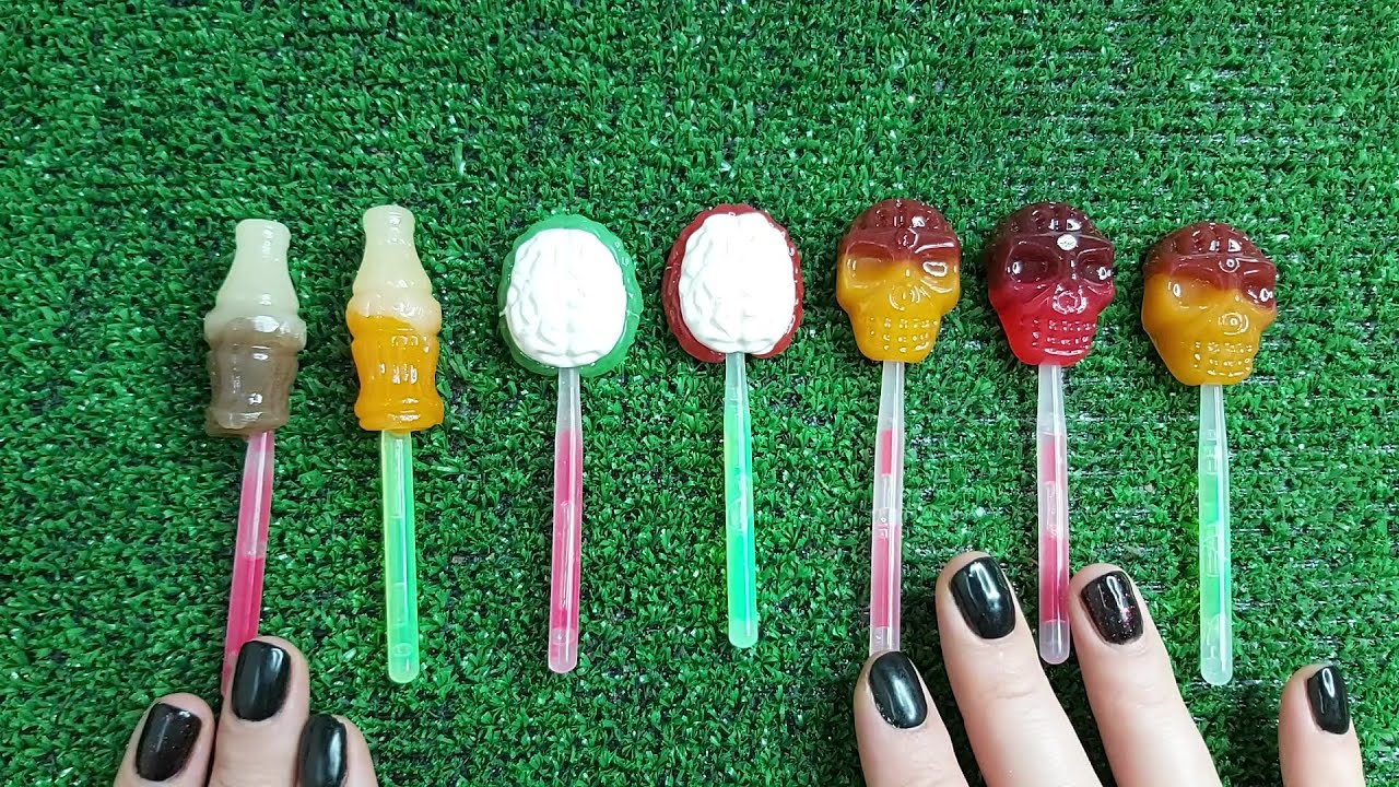 Seven variety of delicious rainbow lollipops with neon stick 🍭🍭🍭 Video ...