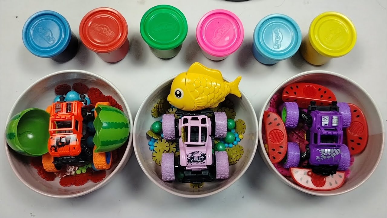 8 Minutes Satisfying Video | Mixing Marbles in Magic Bowl with Lego and ...