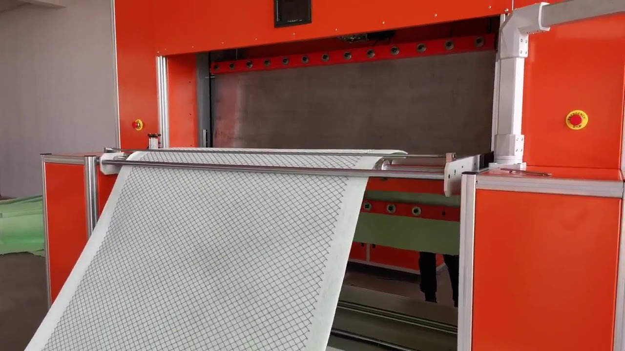 500mm pleating height knife pleating machine - YouTube