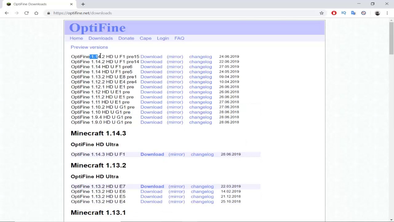COMO INSTALAR OPTIFINE PARA CUALQUIER VERSION - YouTube