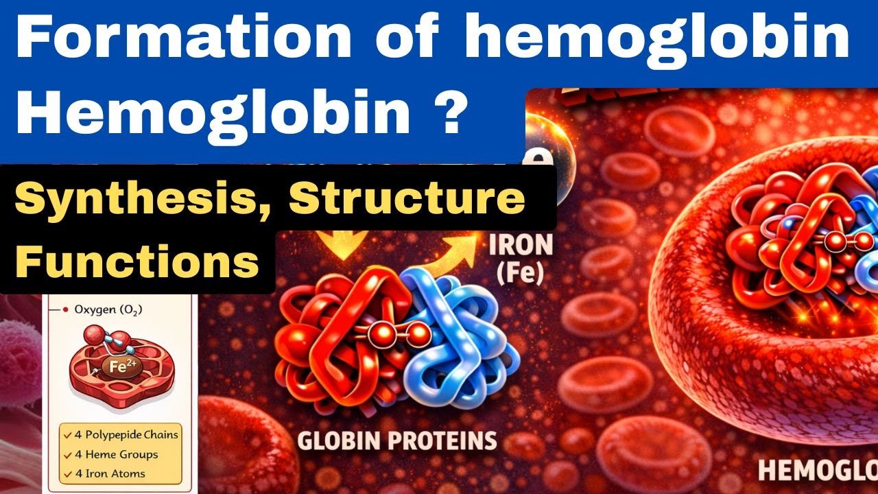 Hemoglobin- formation, structure | Anatomy and physiology #hemoglobin ...