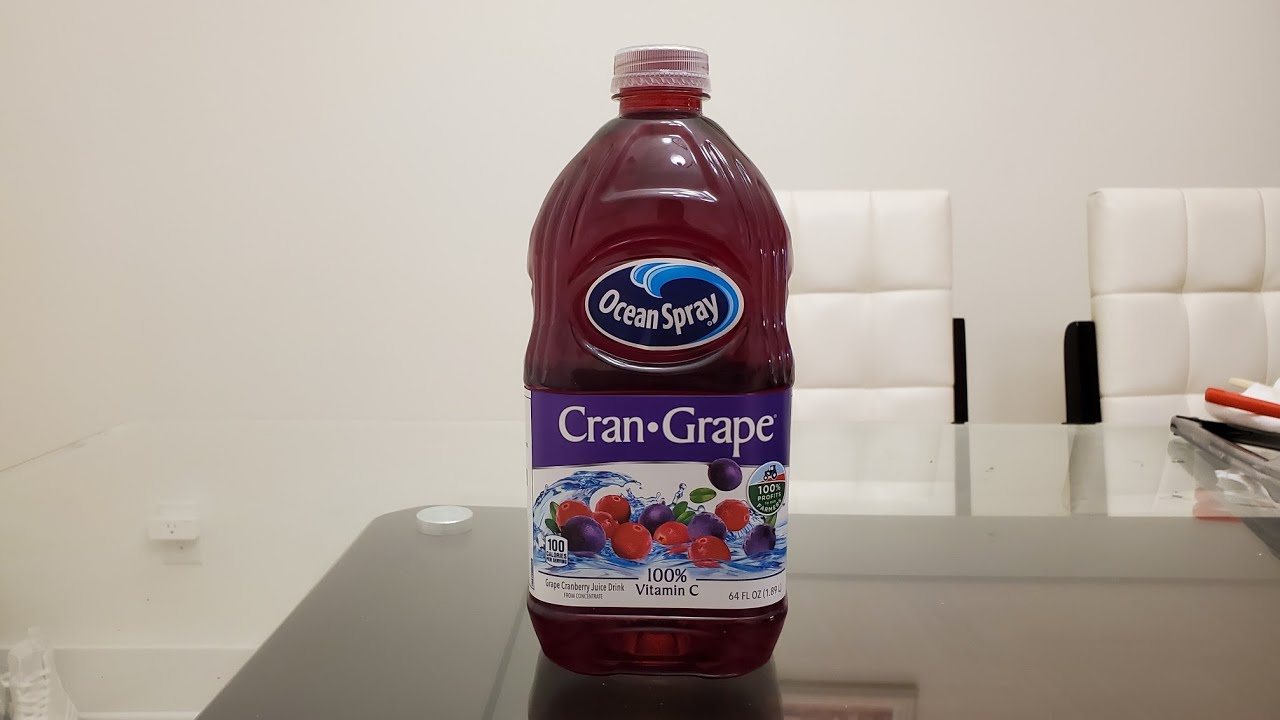 Ocean Spray - Cran • Grape Juice Review! 🍇 - YouTube