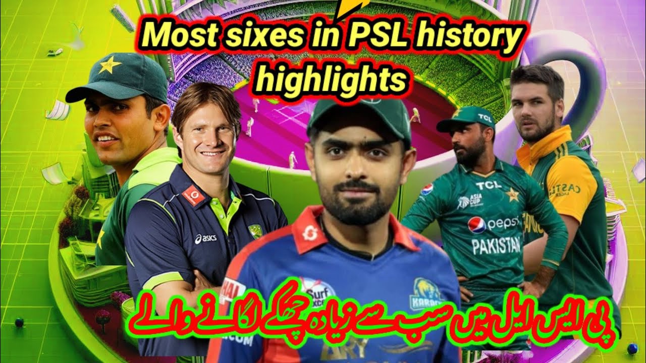 most sixes in PSL history highlights/Top 10 most sixes in PSL/most ...