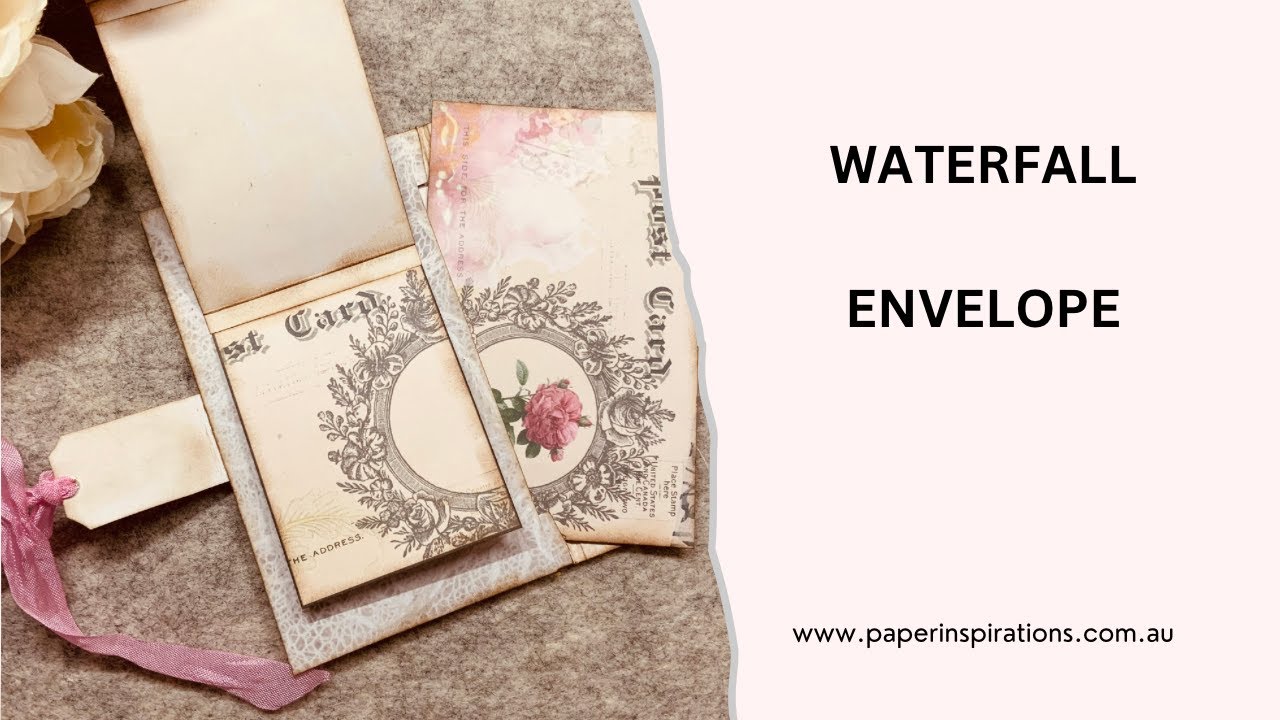 WATERFALL ENVELOPE - Inspired by @BRebornArtHealing #junkjournal # ...