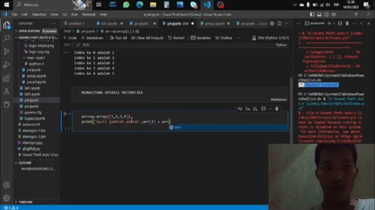 menghitung operasi matimatika mengakses Aray dimensi 2 dan 3 - YouTube