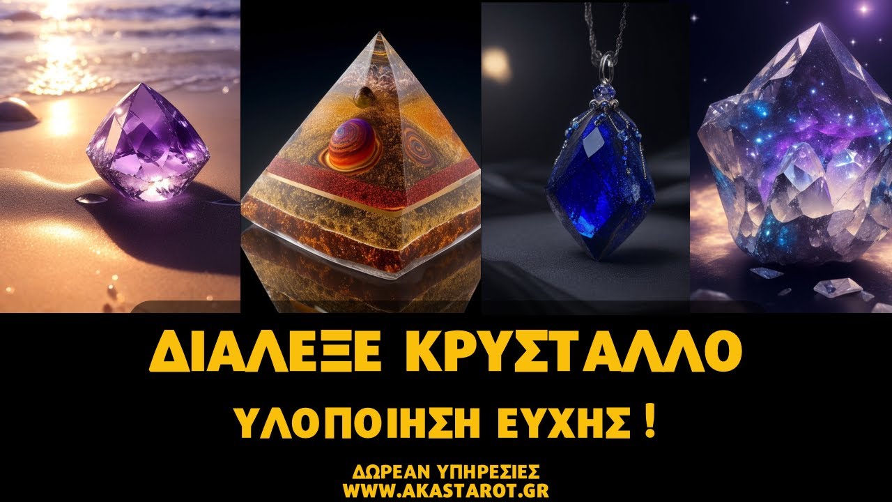 🔮ΔΙΑΛΕΞΕ ΚΡΥΣΤΑΛΛΟ!🔮Ισχυρή ΥΛΟΠΟΙΗΣΗ ΕΥΧΗΣ🌀🌀Διάλεξε Κάρτα!#pickacard # ...