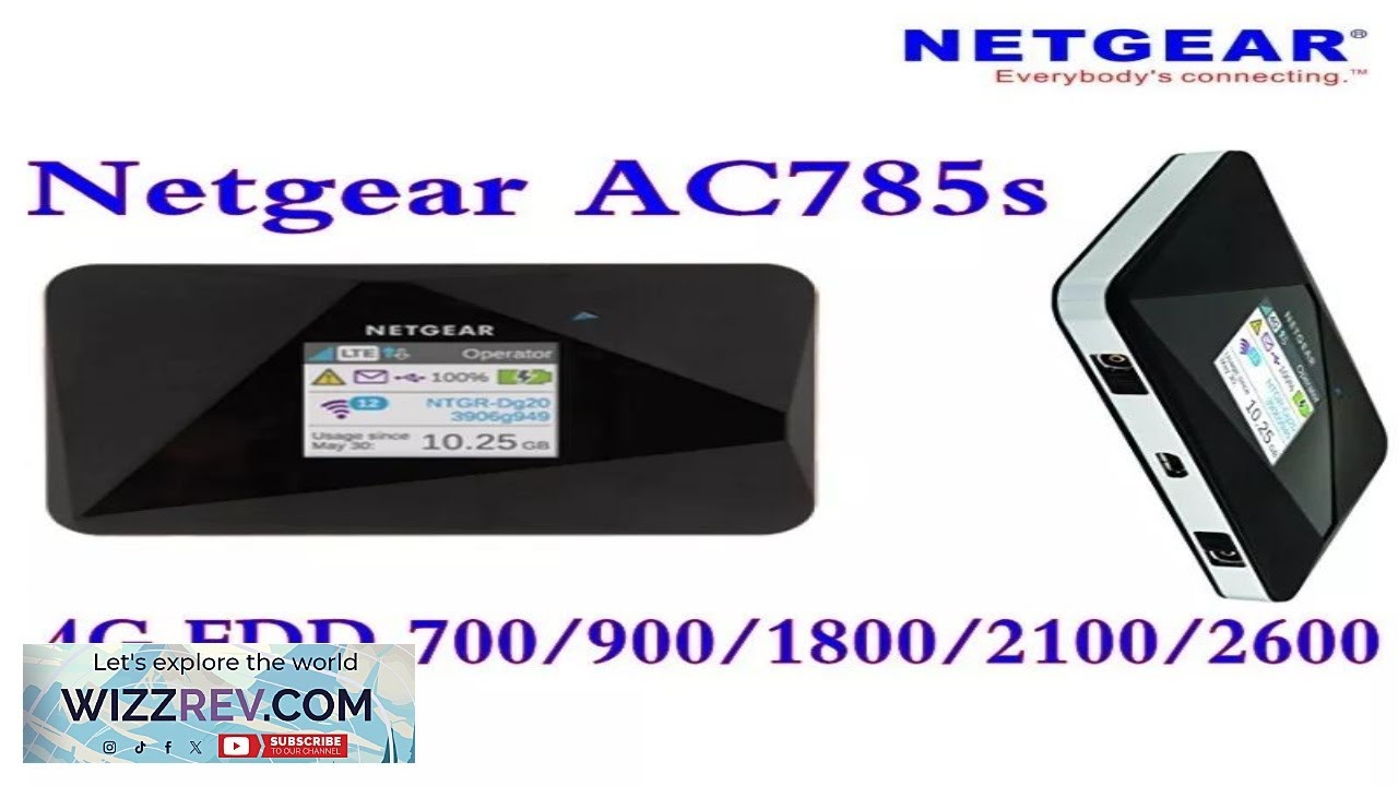 Unlocked 4G LTE Router AirCard 785s Portable Mobile WIFI Router 2000mAh ...