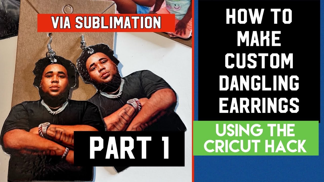 How to Make Custom Sublimated Earrings on White Sublimation Cardstock ...