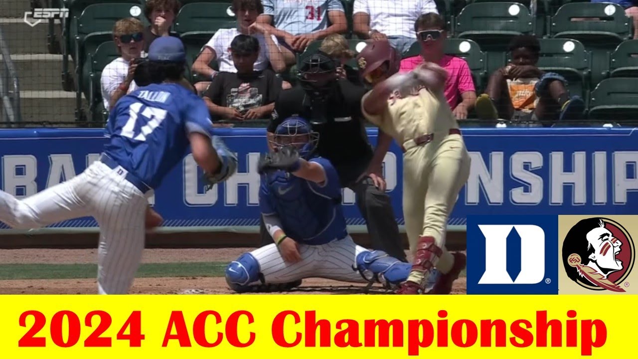 Duke vs Florida State Baseball Highlights, 2024 ACC Championship Game ...