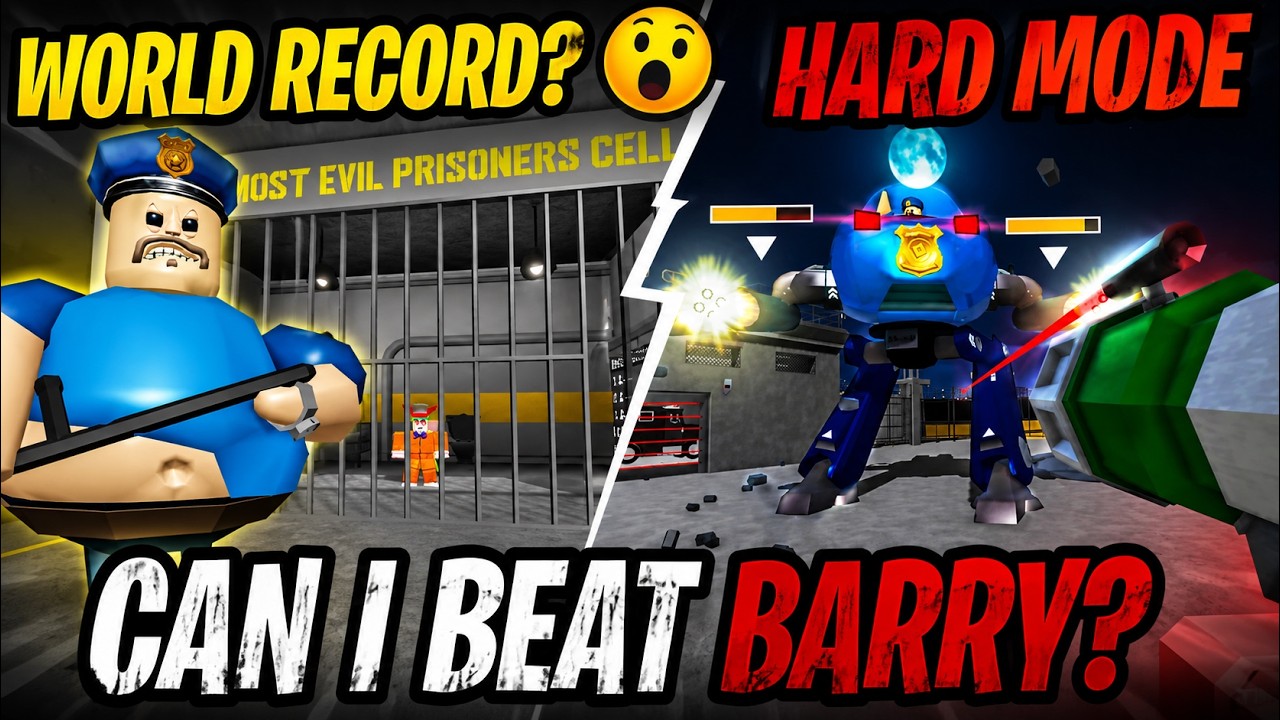 🔥 HARD MODE Barry’s Prison Obby 😱 (12 Min Speedrun) #roblox - YouTube