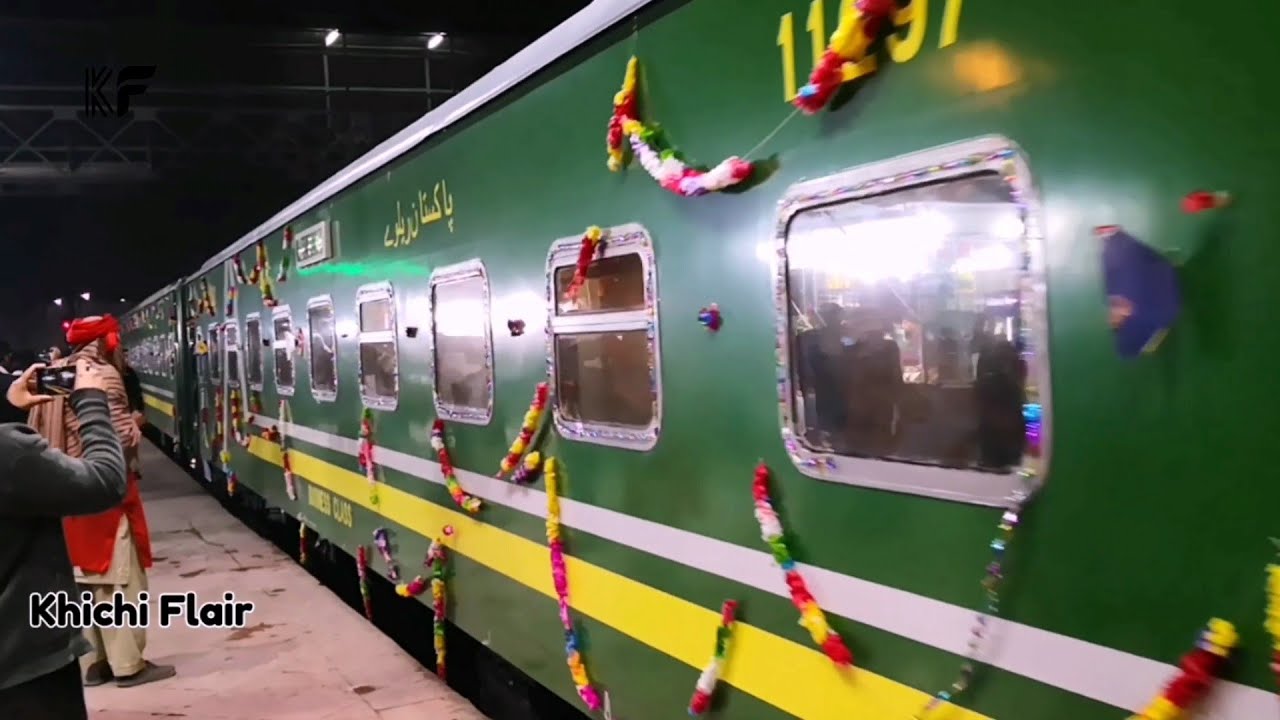 Inauguration arrival of 6 dn Green Line Express at Lahore Junction 27 ...