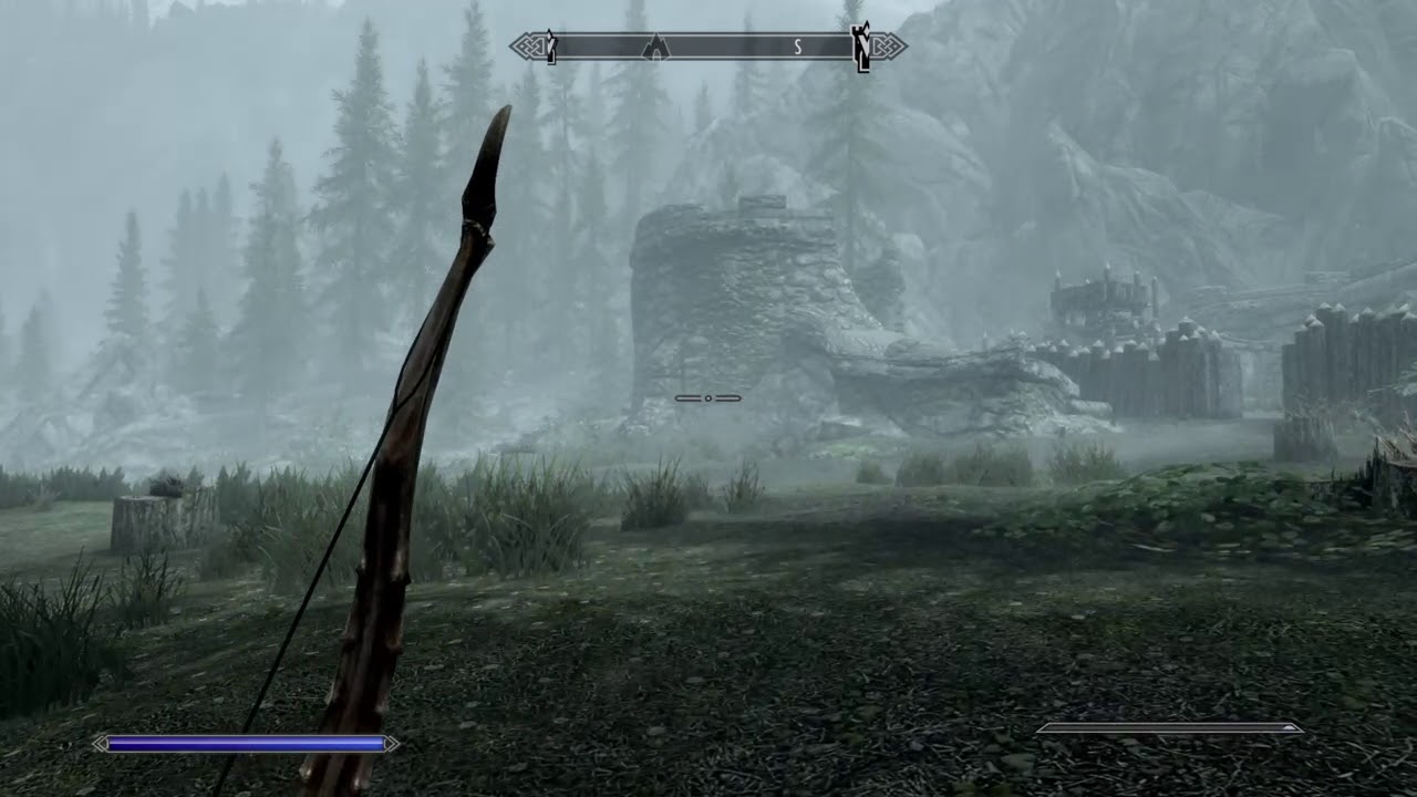 Skyrim - The Luckiest Dragonbone Bow Hit Ever - YouTube