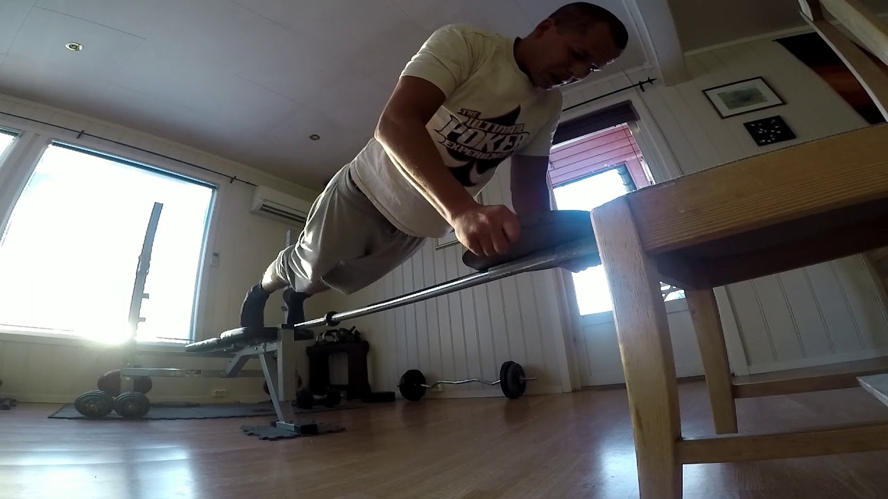 Push ups on a rod - YouTube
