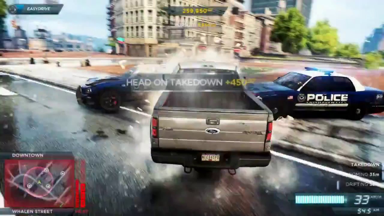 Need for Speed Most Wanted - Ford Raptor Police Chase - YouTube