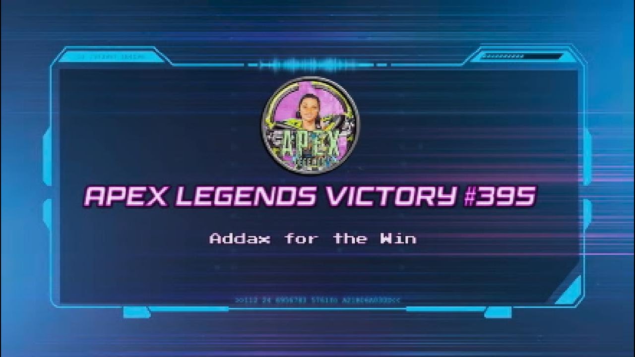 Apex Legends Victory #395 - Addax for the Win - YouTube