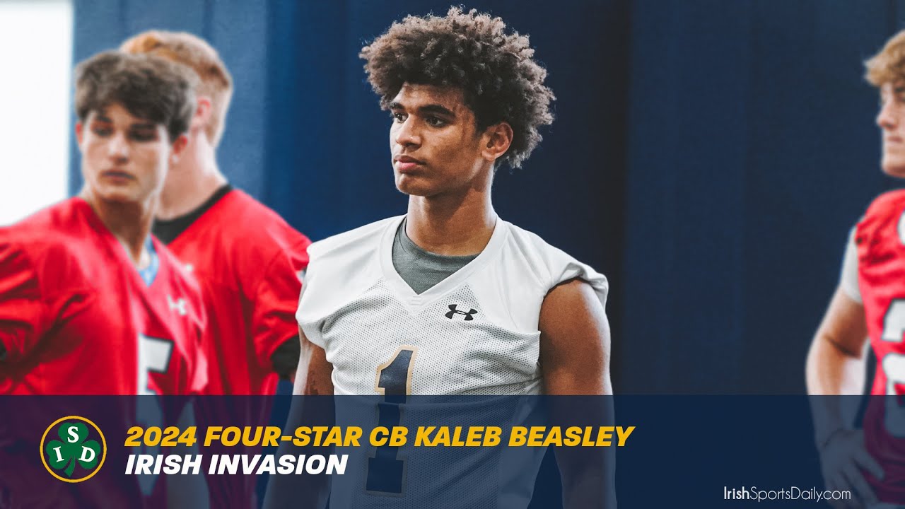 2024 Four-Star CB Kaleb Beasley at Notre Dame's Irish Invasion Camp ...
