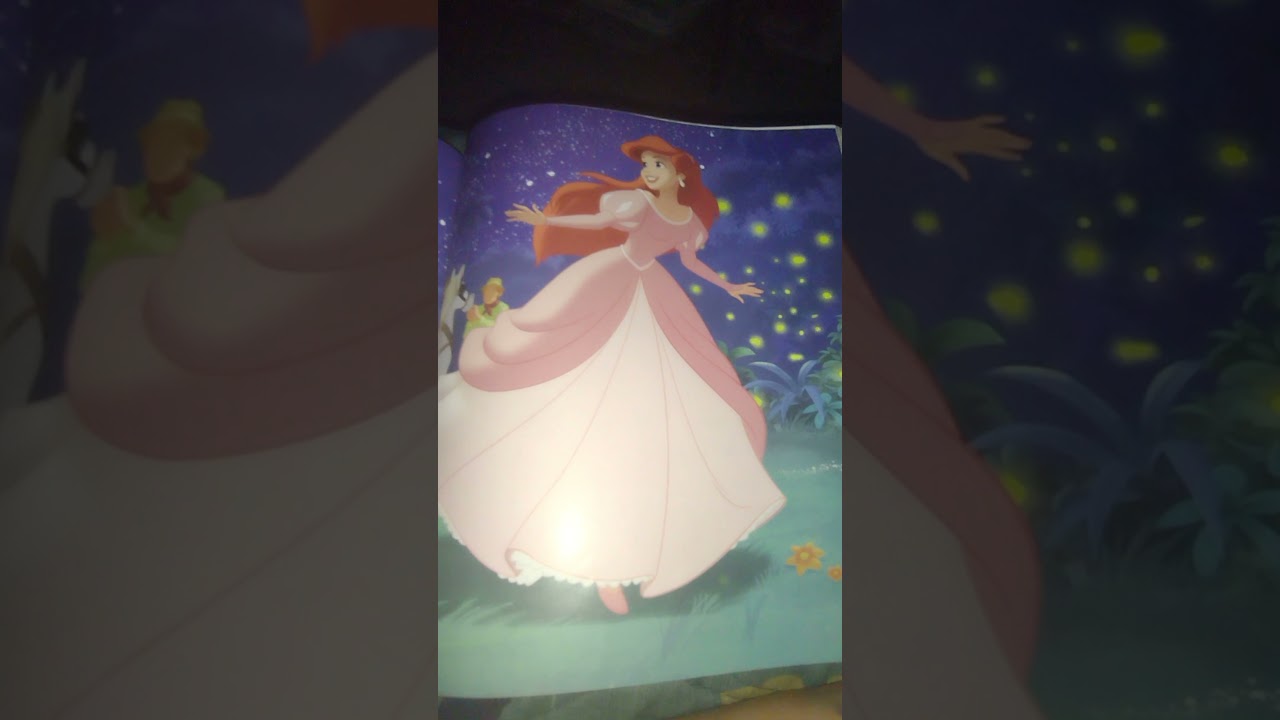 the little mermaid Ariel's night lights read along - YouTube