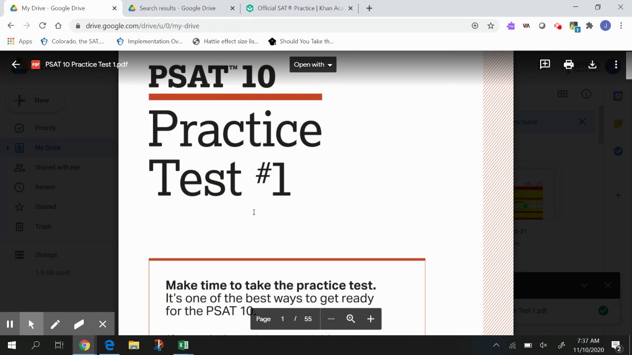 Your Practice PSAT 10 Scores and Resources - YouTube