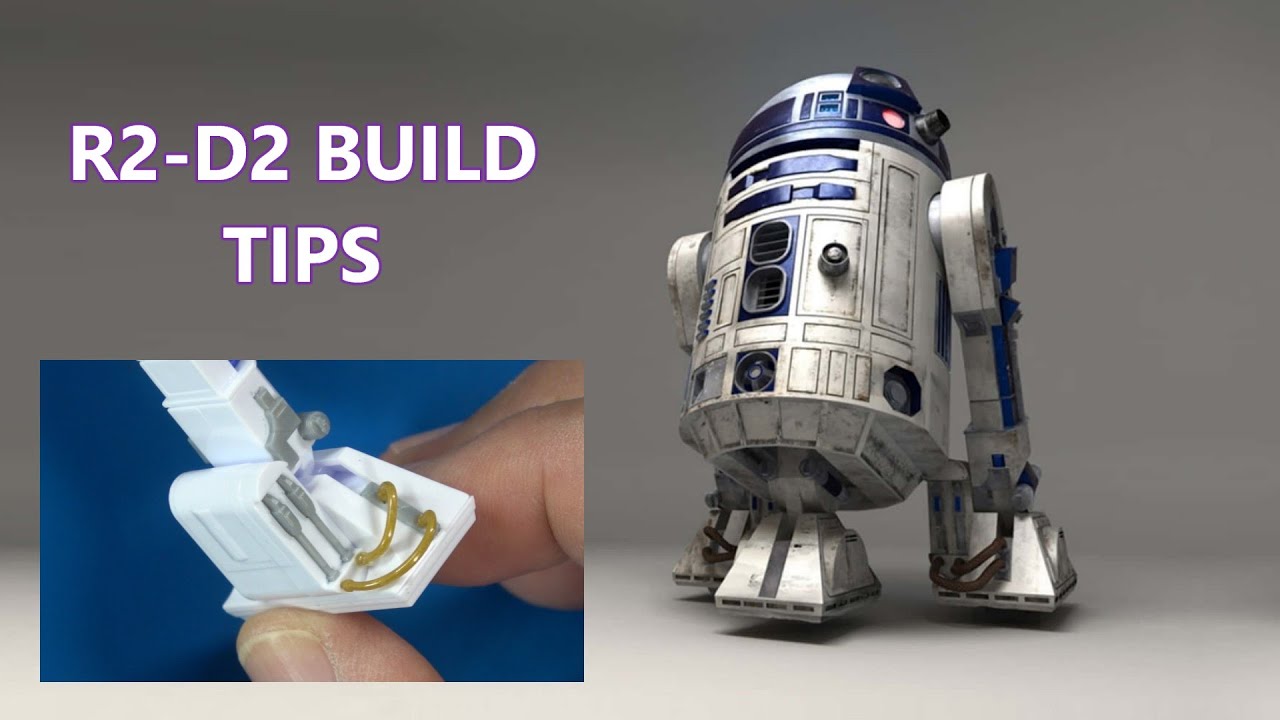 Bandai's R2 D2 Model Kit Building Tips - YouTube