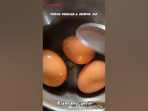 Cara merebus telur tidak pecah dan mudah dikupas - YouTube