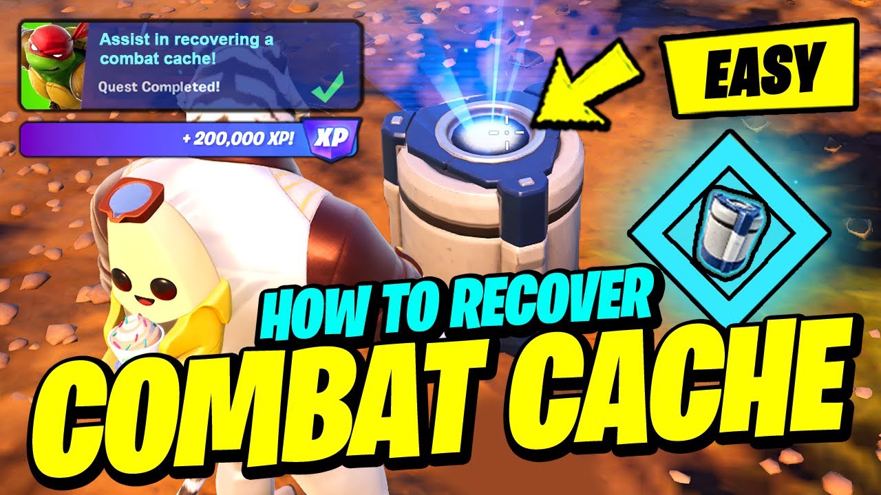 How to EASILY Assist in Recovering Combat Caches - Fortnite TMNT Quest ...
