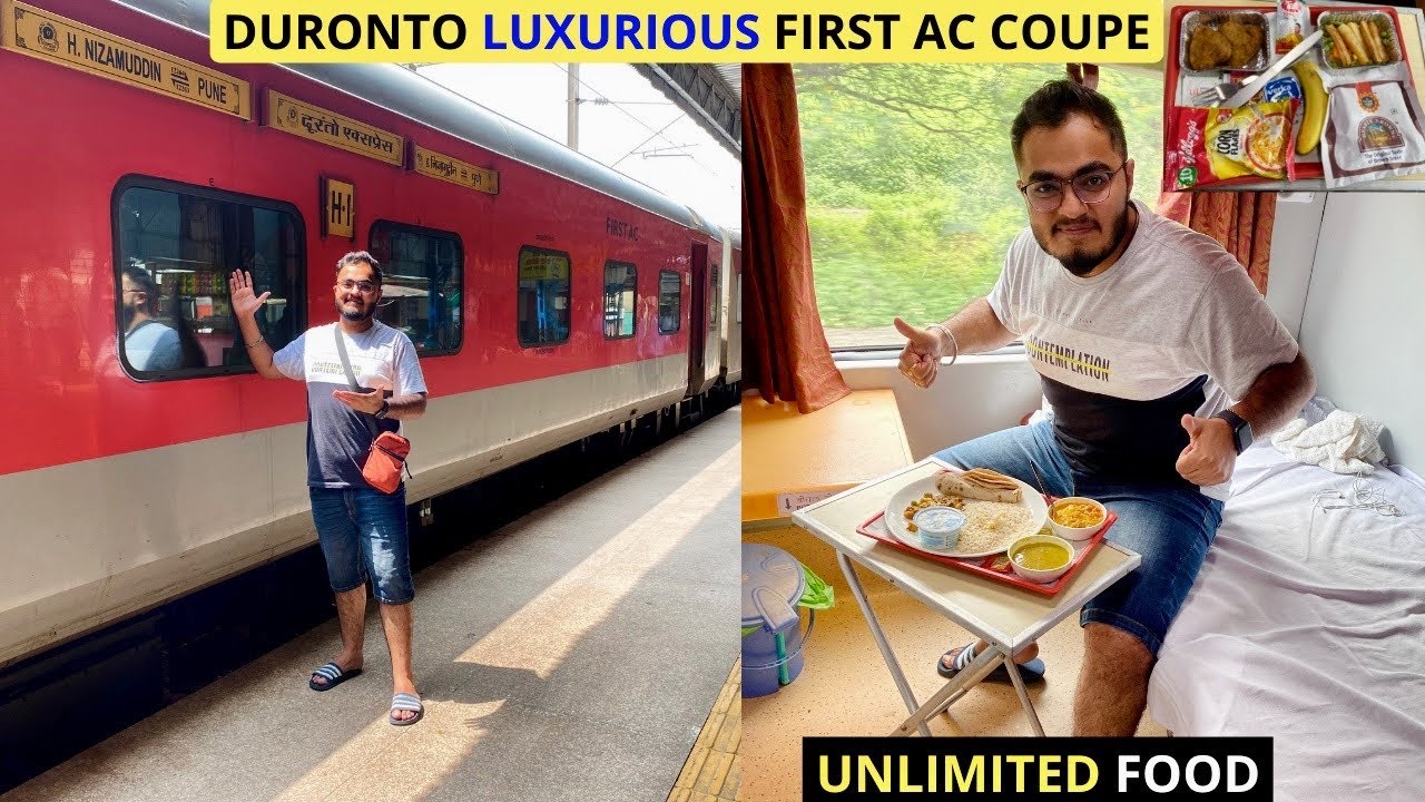 Travelling in Luxury PRIVATE ROOM | Delhi - Pune Duronto Express Journey - YouTube