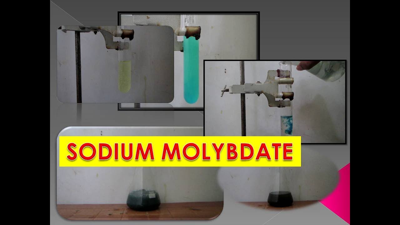 Chemical properties of Sodium molybdate - YouTube