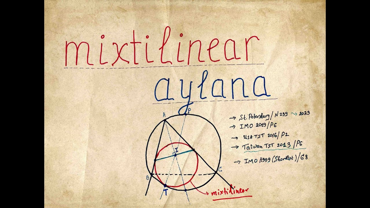 Mixtilinear aylana I - YouTube