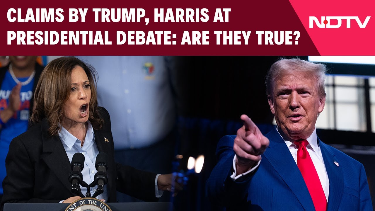 Donald Trump Kamala Harris Debate | Claims By Trump, Harris At ...