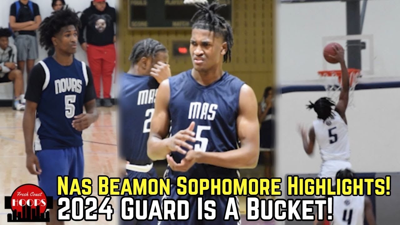 Nas Beamon Sophomore Season Highlights! Explosive 2024 Guard Is Tuff ...