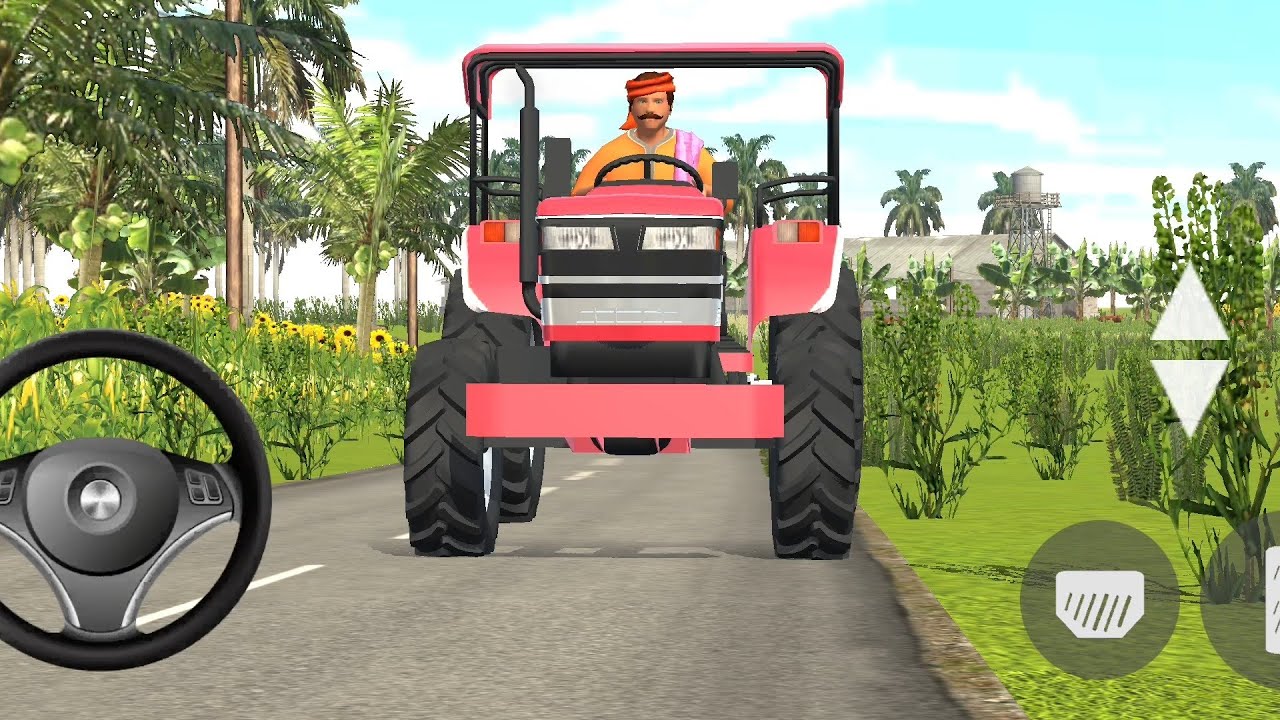 Indian tractor driving 3D | tractor racing game | video game - YouTube