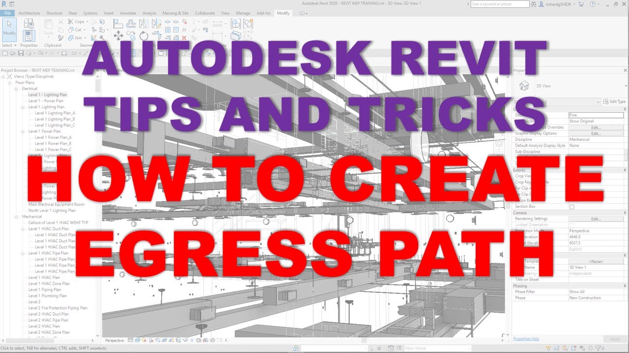 TIPS AND TRICKS: HOW TO CREATE EGRESS PATH - YouTube