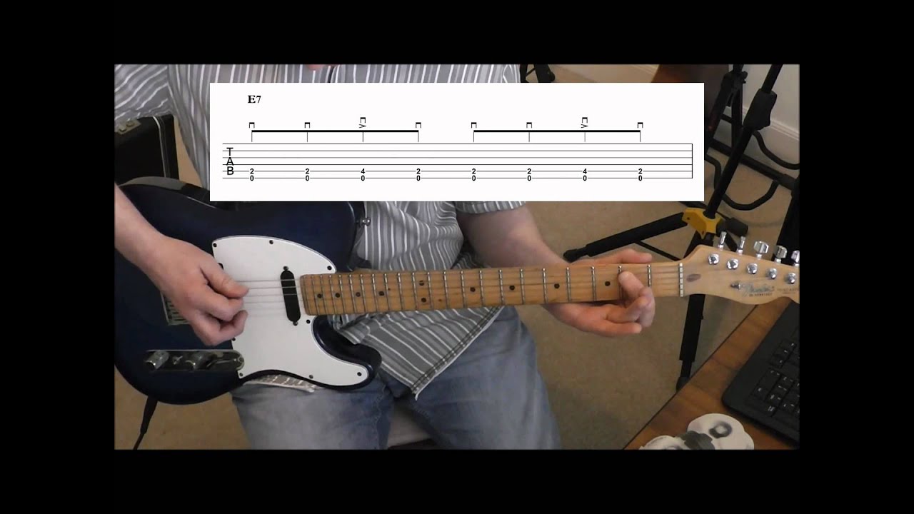 Easy Blues Riff On guitar - YouTube