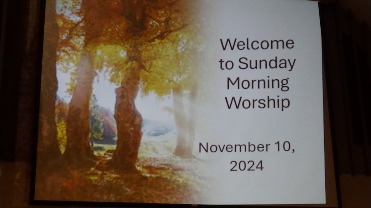 Wickliffe Presbyterian Church 11 10 2024 - YouTube