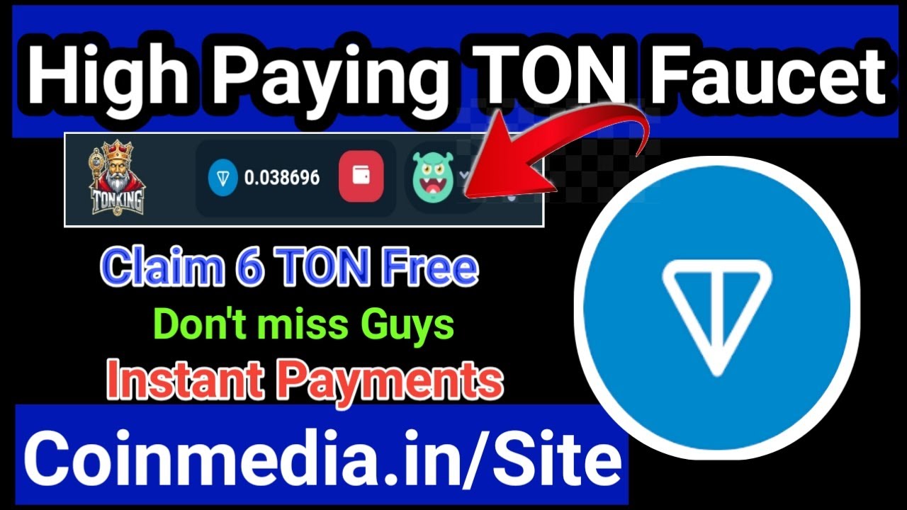 High Paying TON Faucet | 46 TON Live Payments | Tonking | Claim TON ...