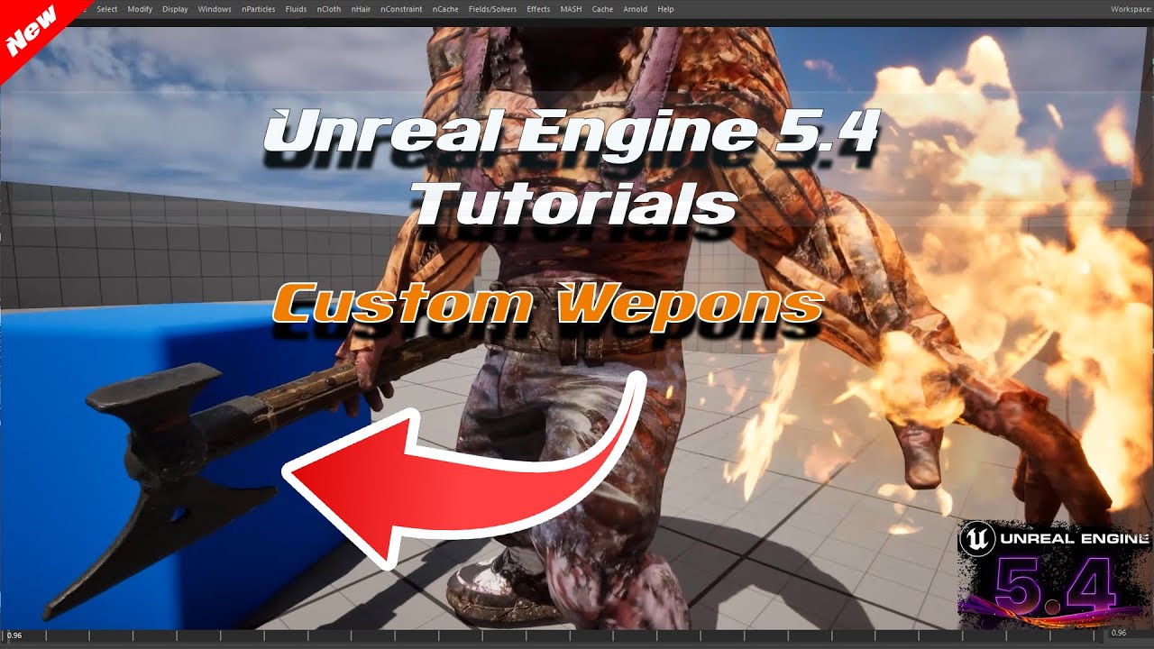 How to Add Your Custom Weapon to Unreal Engine 5.4 - YouTube