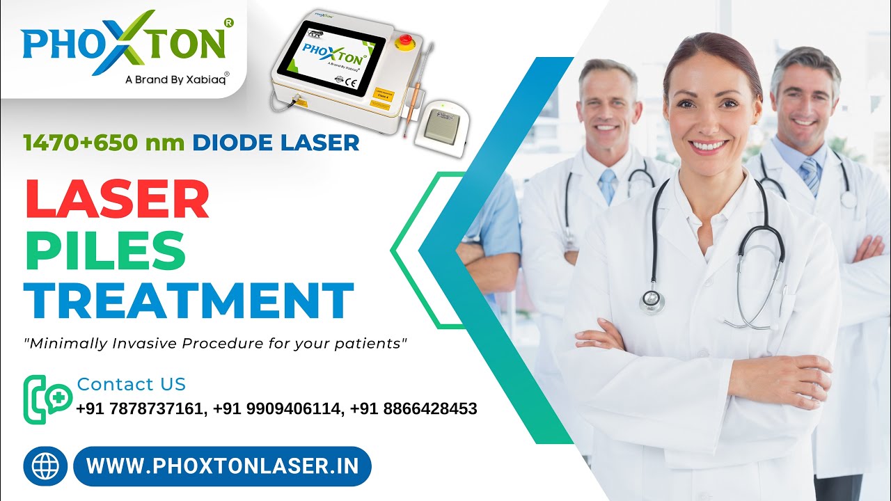 Laser Piles Treatment with Phoxton 15W/ 1470nm+650nm Dual Wavelength ...