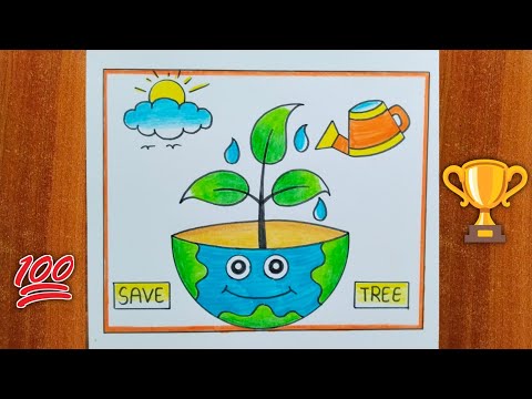 Paristhithi dhinam poster drawing Malayalam 2026🏆👍 / World Environment Day Poster  Drawing