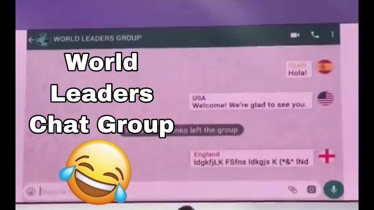 World Leaders Chat - Funny! - YouTube