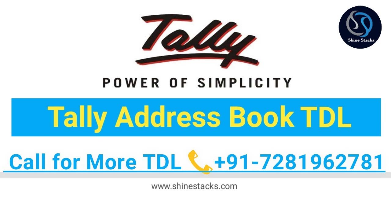 Tally Address Book TDL | All Party Full Details & Reports TDL | 2020 ...