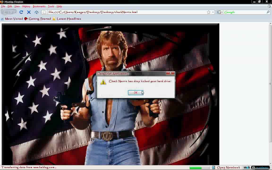 Chuck Norris Virus - YouTube