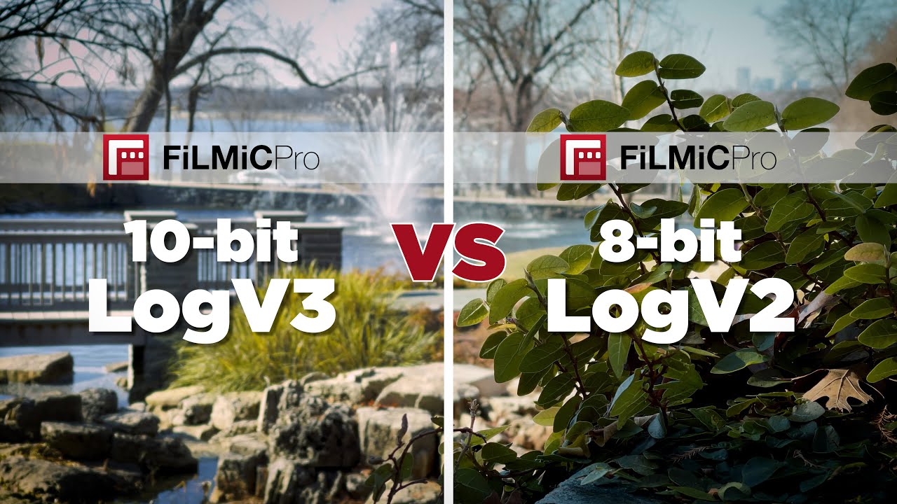 FiLMiC Pro 10-bit LOGV3 vs 8-bit L0GV2 | What's the difference? - YouTube