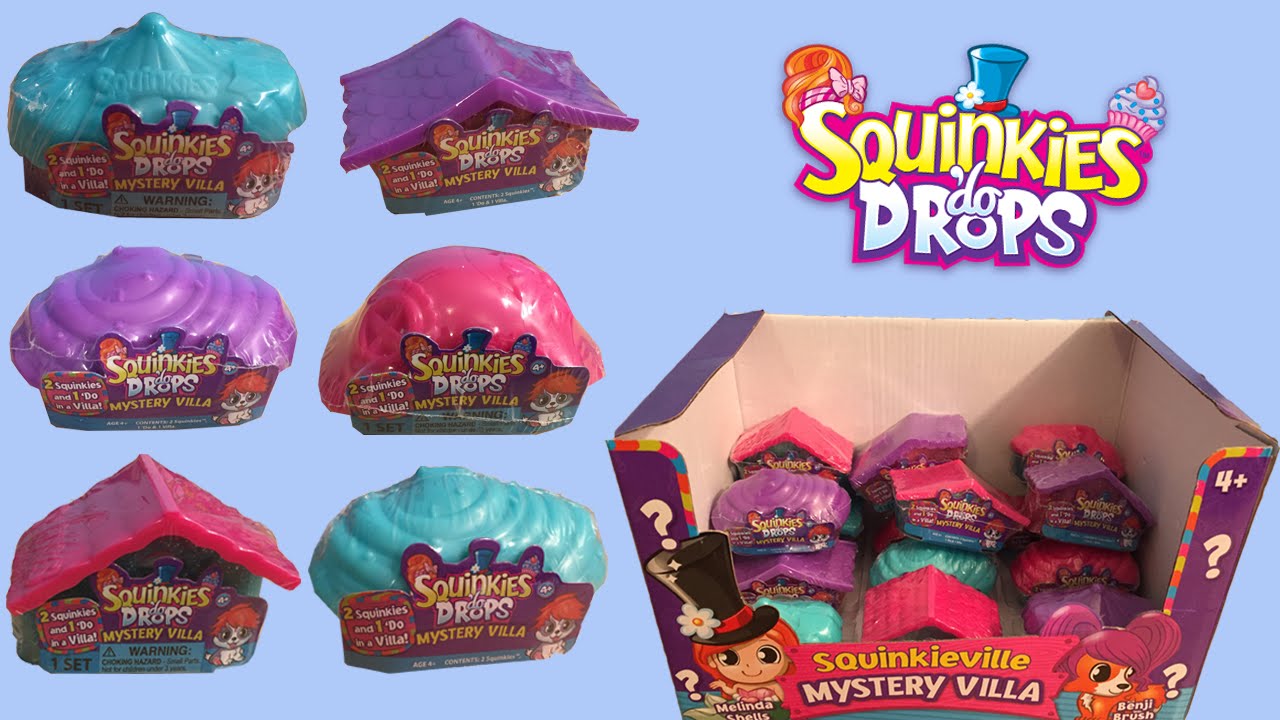 Squinkies 'do Drops Mystery Villas 15 Packs Opening With Disney ...