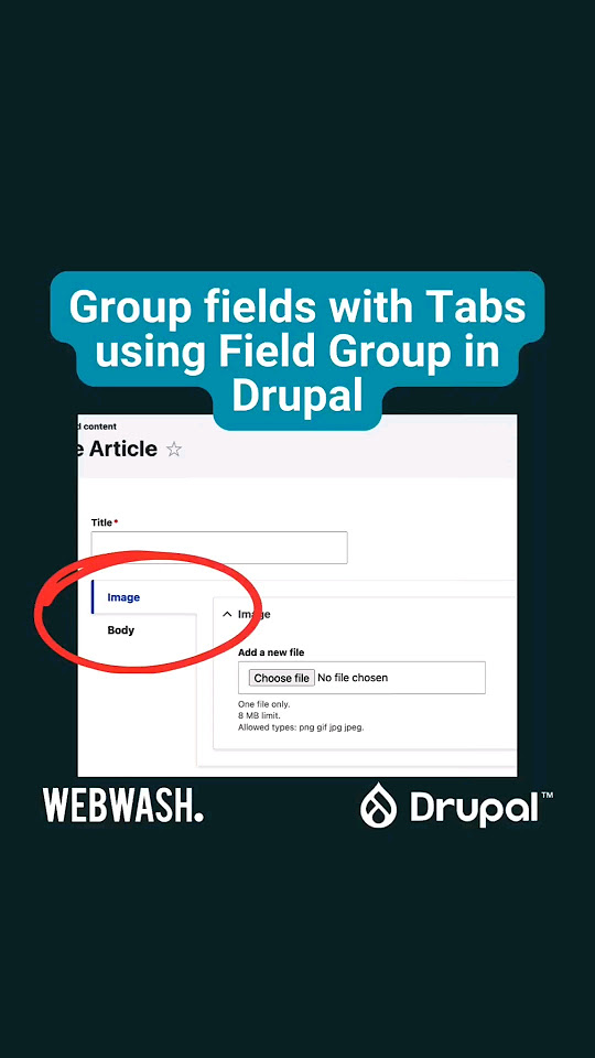 Group fields with Tabs using Field Group in #drupal - YouTube