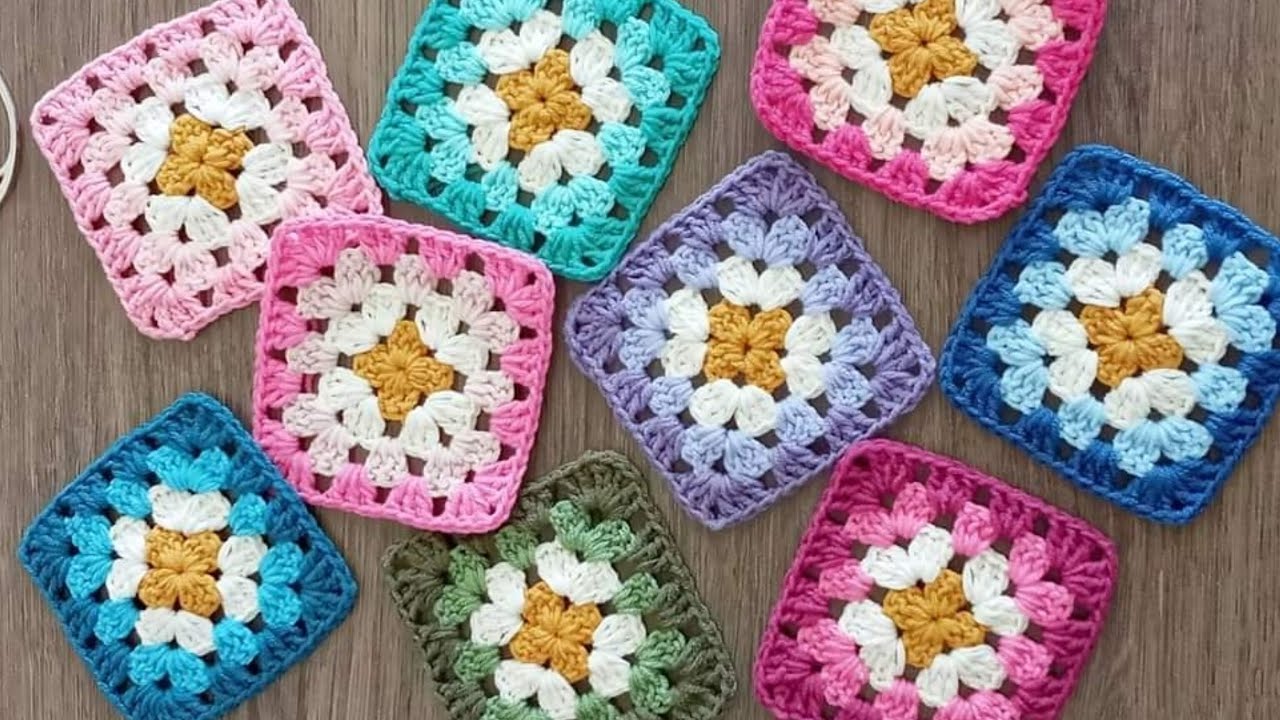 Wonderful 👍🏻 how to make motif crochet for beginners 💯 motif crochet💯 ...