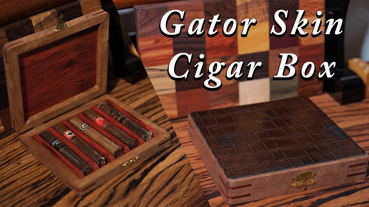 Handcrafting a One-of-a-Kind Cigar Box | Exotic Wood & Florida Gator ...